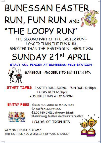 Bunessan Easter Fun Run | The Isle of Mull